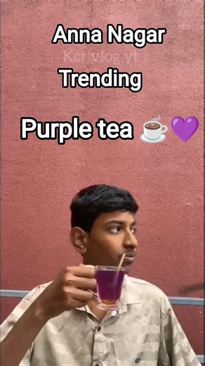 ☕💜Anna Nagar Trading purple tea குடிச்சு இருக்கீங்களா..⁉️#purpletea#shortsfeed#1million#annanager#