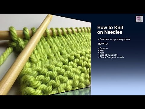 How to Knit - Cast On Beginner (with closed captions) start knitting