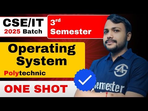 Operating System | 3rd Semester One Shot Marathon Video | Revision with Important Topics