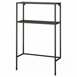ENHET frame w shelves for washing machine, anthracite, 80x30x129 cm  - IKEA