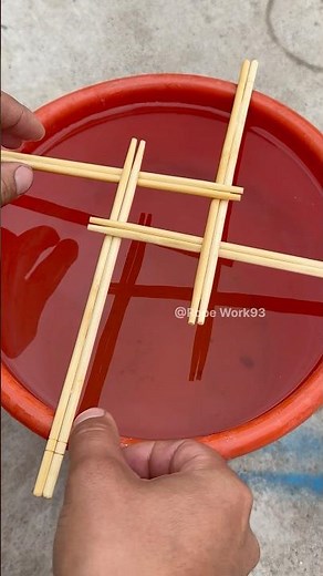 Methods For Building A Simple Four Stick Bridge On The Water Surface