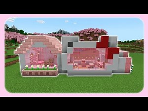 🌷Minecraft🌷 Cute Hello Kitty Cottage Tutorial