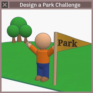 Create a park that promotes sustainability and environmental awareness while serving as a functional community space for the Tinkercad Design a Park Challenge! https://www.tinkercad.com/challenges/flgTK4XZgcO-design-a-park-challenge #TinkerTogether #MadeWithTinkercad #DesignandMake #Sustainability #DesignandMakeBadges | Tinkercad