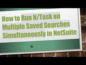 How to Run N/Task on Multiple Saved Searches Simultaneously in NetSuite