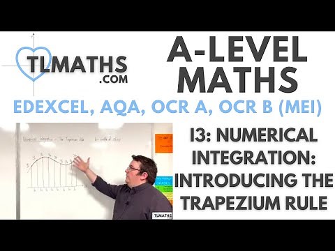 A-Level Maths: I3-03 Numerical Integration: Introducing the Trapezium Rule
