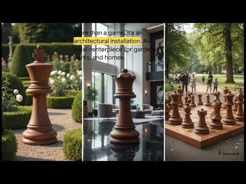 A Masterpiece Beautiful Giant Chess Sets by GiantChess.com