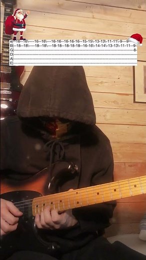 "Rockin Around The Christmas Tree" Guitar Tutorial🎸 #guitartutorial #guitartabs #guitarforbeginners