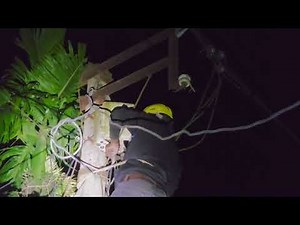 Fault detection and rectification in overhead lines at night