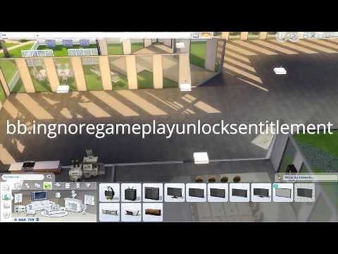 Code triche Sims 4 pour débloquer les objets inaccessible