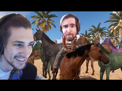 Asmongold Shows xQc His Horse Collection