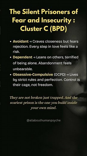 Cluster C: The Silent Prisoners of Fear and Insecurity