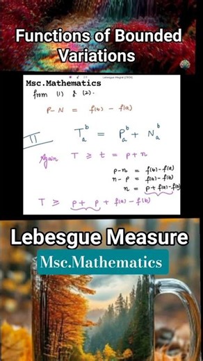 Lebesgue Measure Theory | MscMathematics #realanalysis #matemática #mscmaths #italodisco #viral