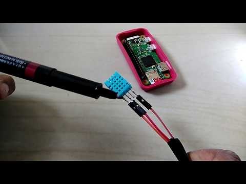 Raspberry Pi with DHT-11 (temperature & humidity monitor)