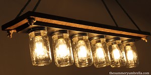 Every Dining Room Needs One of These DIY Mason-Jar Light Fixtures