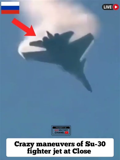 Crazy maneuvers of Su-30 fighter jet at close #shortvideo