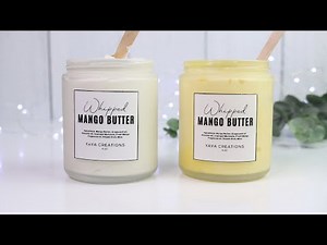 DIY Whipped Mango Butter for Body, Hair, & More | How to make a less "GREASY" Body Butter