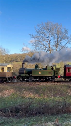 GWR 1450 with an autotrain on the Severn Valley Railway