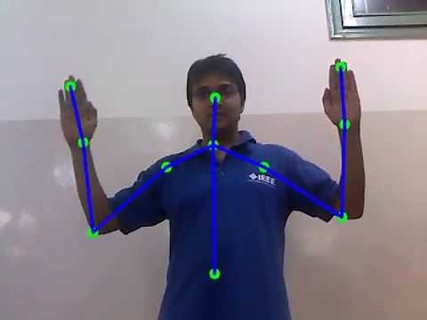 Human body skeleton detection and tracking using OpenCV