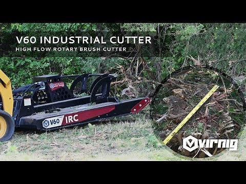 Industrial Rotary Cutter takes down brush & trees with EASE | Skid Steer Forestry Attachment