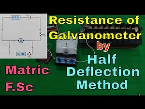 Galvanometer Resistance by Half Deflection Method