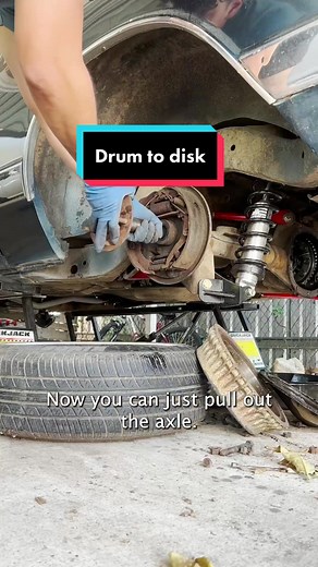 Converting drum brakes to disk brakes! #mechanic #diy #HowTo #montecarlo #gbody #brakes #musclecar