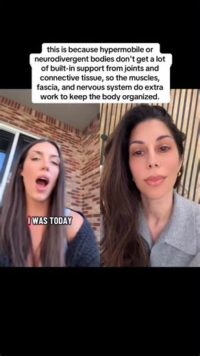 Somatic Exercises with Liz Tenuto on Instagram: "does this ponytail pain happen to you? 💖 • • • #hypermobile #neurodivergent #adhd #autism #ponytail • 100% human made content"