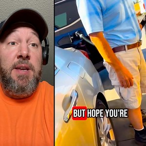 14K views · 264 reactions | guy takes gas pump while woman is parked near #reaction #reactionvideo #Kevin | Rambling Reactions | Facebook
