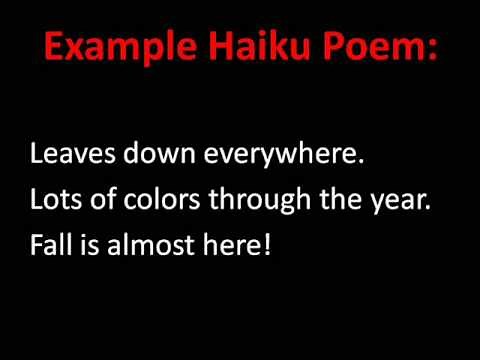 teaching haiku poems