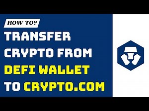 How To Transfer Crypto From Defi Wallet To Crypto.com !