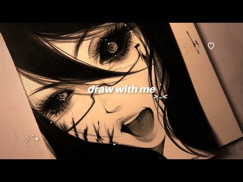 drawing asmr (no music) relaxing drawing sounds for sleep ★ 🍒 ‧₊ ᵎᵎ real time + no talking