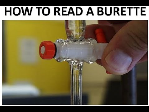 how to read a burette