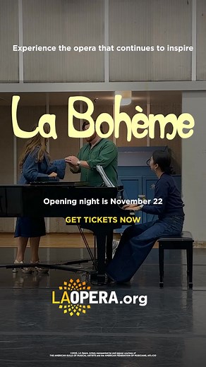 7K views | Young artists. Epic romance. The world's most beloved opera returns to LA. Experience Puccini's masterpiece live. | LA Opera | Facebook