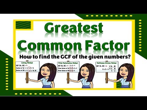 Greatest Common Factor | GCF | Finding the GCF | Mathematics | Matatag | Teacher Beth Class TV