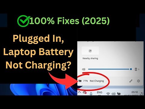 ✅Plugged In, Laptop Battery Not Charging Windows 10/11 (2025 FIXES)
