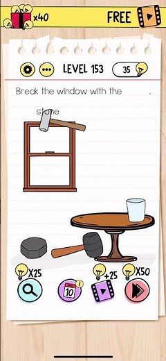 Brain Test: Tricky Puzzles 🧠 Puzzle game level 153 Solution