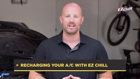 EZ Chill R-1234YF Refrigerant Plus Leak Sealer Car A/C Recharge Kit, 10 oz Can With Gauge and Hose