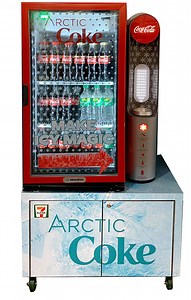Arctic Coke machine – that turns cold bottled Coke drink to instant slushy. SUPER-CHILL BEVERAGE – Innovation Essence