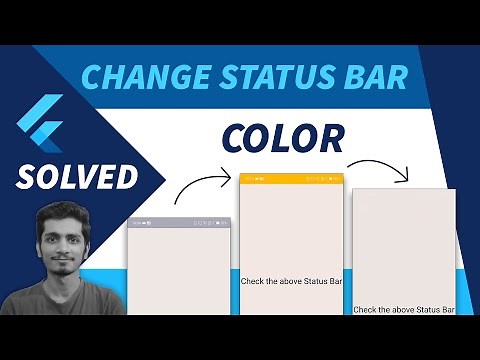 Flutter Status Bar Color | How to Change Status Bar Color in Flutter | Transparent Status Bar