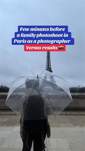 Who says the rain will stop our photoshoot ? Book your lifetime memories while you’re visiting Paris with your family, book me as your photographer 📸 Bonjour, my name is Johanna. I’m a French local photographer. During our photoshoot I’ll help you to pose and feel confortable You can have more informations or book me through link in my TikTok biography #parisphotographer #parisphotoshoot #familyparis #parisphotospot