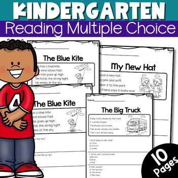 Kindergarten Problem and Solution Reading Passages | Multiple Choice Questions