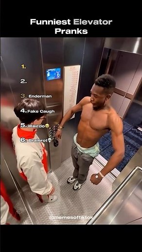 Ranking Funniest Elevator Pranks !😂 - - - #memes #funny #funnycompilation #rank #funnymoments #reels