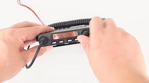 Retevis RT98 Mini Mobile Transceiver 199 Kanäle CTCSS/DCS DTMF Mini Mobile Radio mit Mikrofon (schwarz)