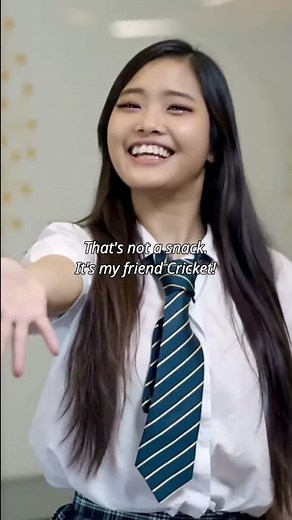 Meet the new student from Class T1-t5, Cree Kate (cricket) 😂