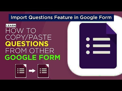 How to copy and paste questions from one Google form to another