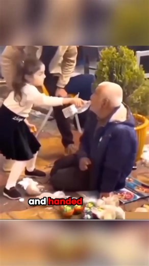 This little girl gave water to a homeless man and the next day the police showed at her house you will be shocked of what happend homelessman helping water hope girl tiktokusa | Darktales'original