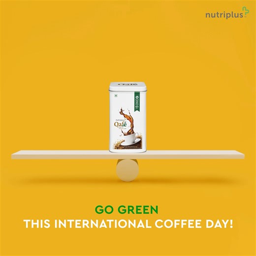Coffee☕︎ can do wonders for your gut health. It promotes easier bowel movements, supports the gut-brain connection, and helps the growth of healthy bacteria in your gut. But here’s the wrench: coffee is acidic, and can lead to problems like acid reflux. Balance it all out with Nutriplus Qafe. It has green🌿 coffee beans that are significantly less acidic than roasted coffee, so you can enjoy the full health benefits without the acid worries. Go green this #InternationalCoffeeDay #Coffee #GutHeal