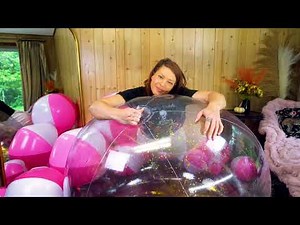 Watch This Giant Beach Ball Deflate!