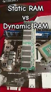 Static RAM vs Dynamic RAM #computermemory #mainmemory #primarymemory #computerbasics #technology