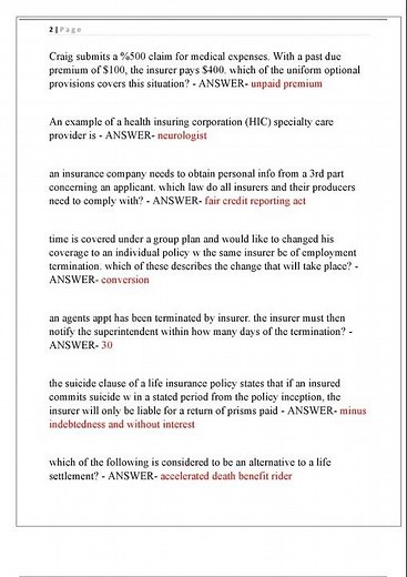 LIFE, ACCIDENT AND HEALTH INSURANCE STATE EXAM OH NEWEST EXAM 2025 ACTUAL EXAM COMPLETE 180 QUESTIO