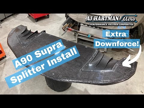 A90 Supra Splitter Kit Overview and Install